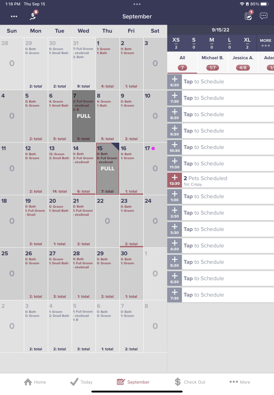 What is the difference between Bulk and Block Scheduling?